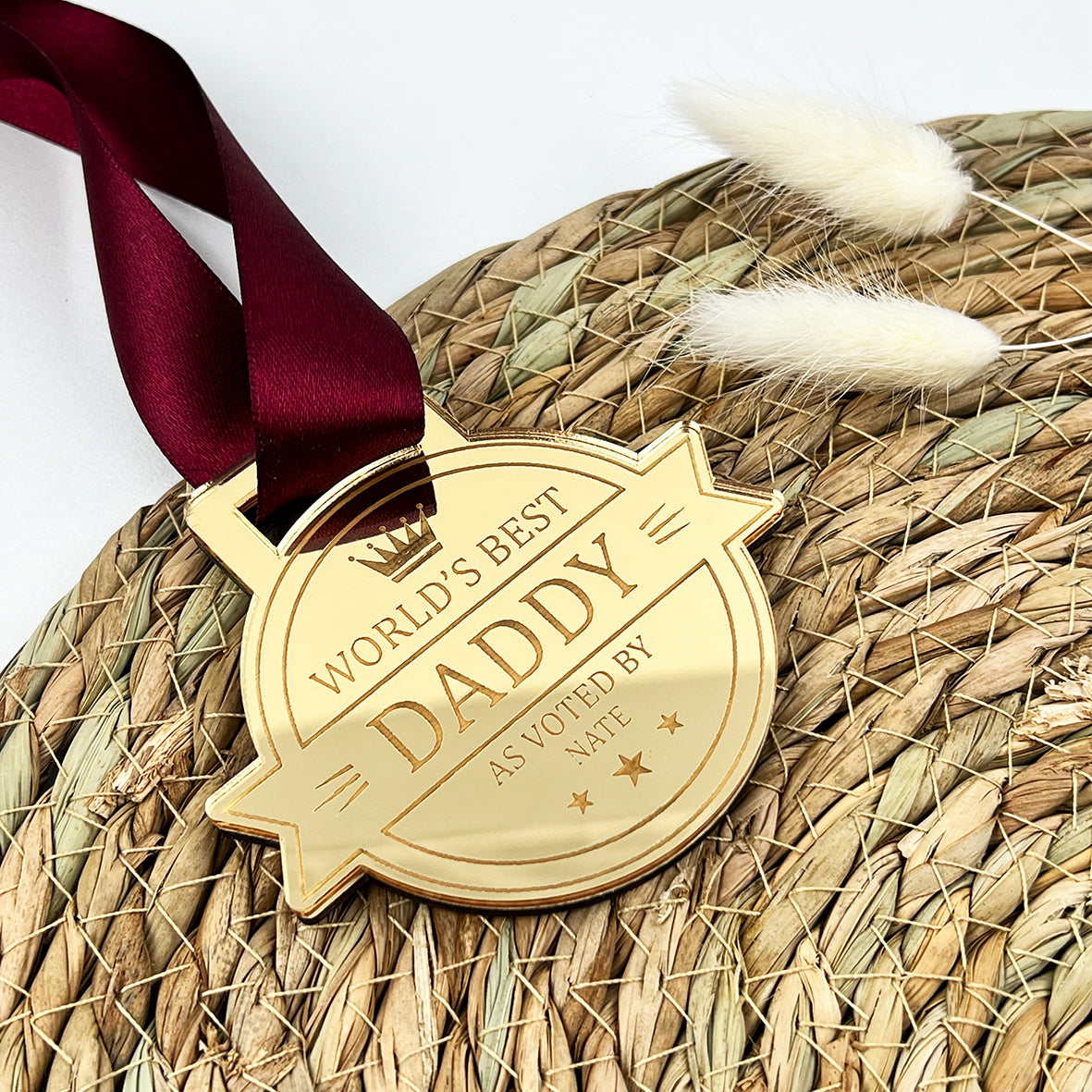 Personalised World's Best Gold Medal – Colour and Spice Pty Ltd