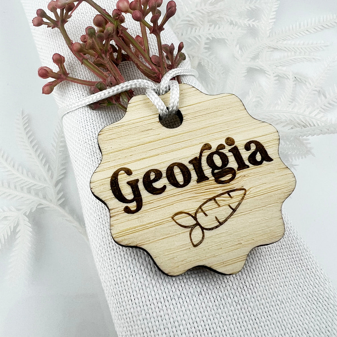 Mini Scalloped Easter Name Tag - Colour and Spice Pty Ltd