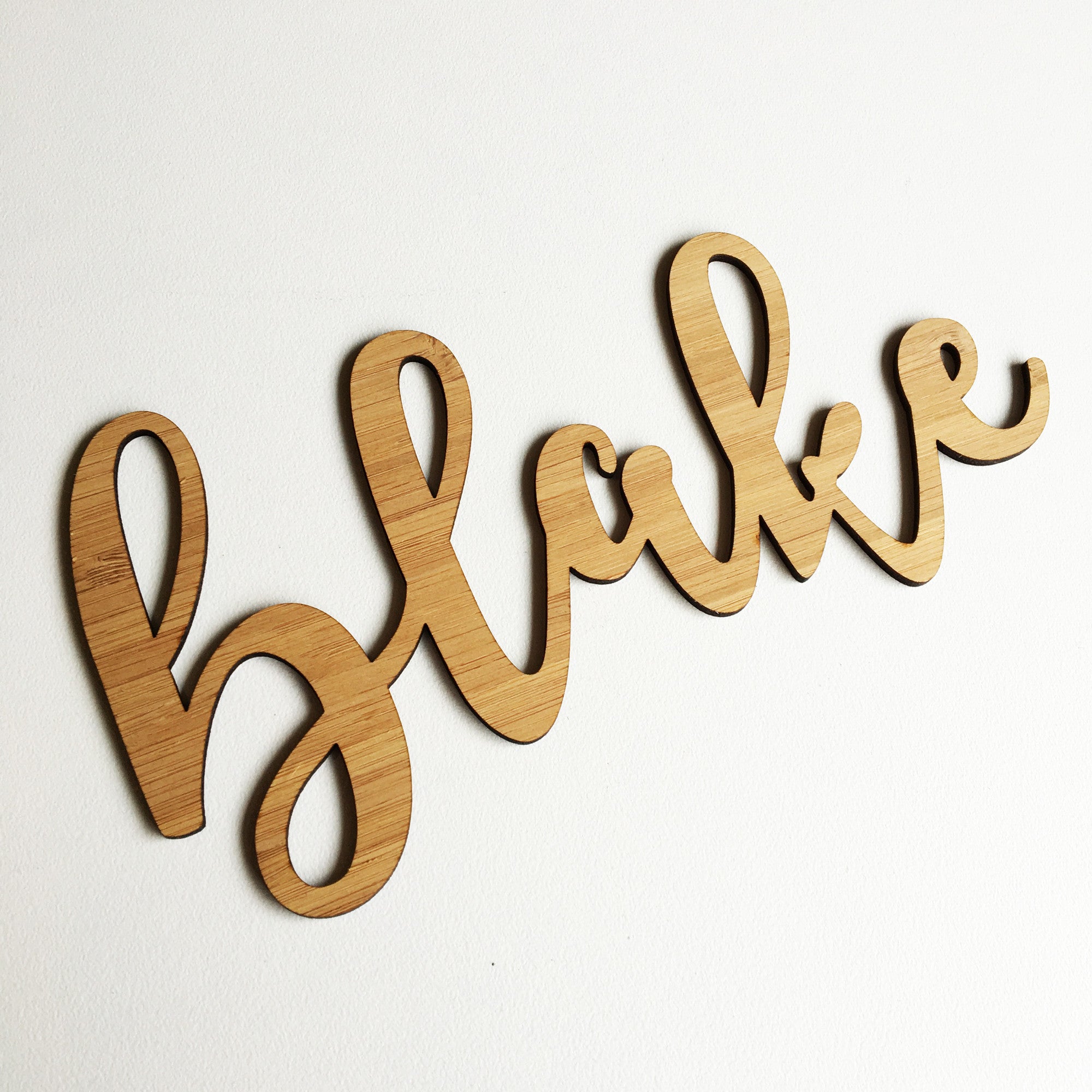 Personalised Bamboo Script Names - Colour and Spice Pty Ltd