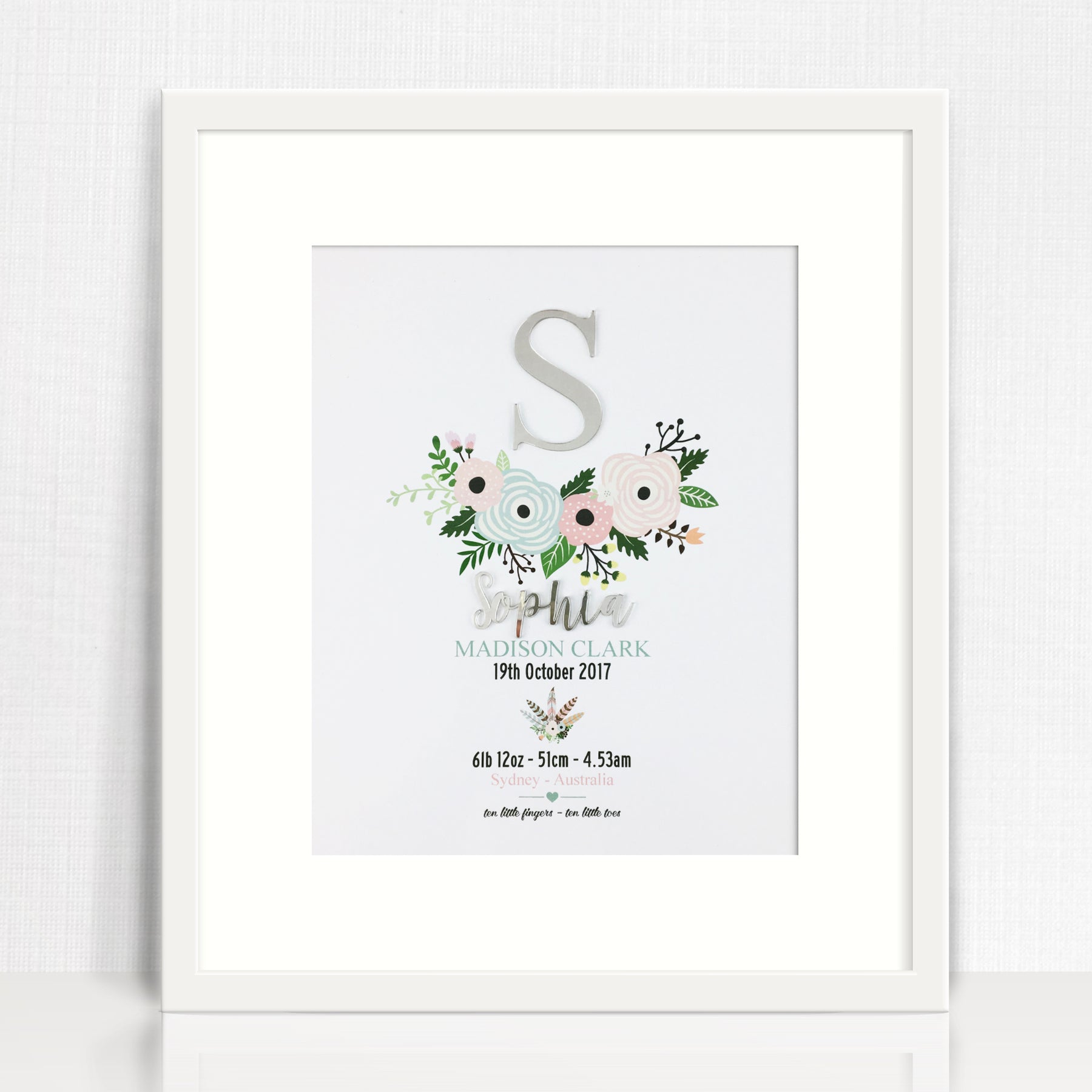 3D Birth Prints, Baby Announcement, Newborn Keepsake | Colour and Spice ...