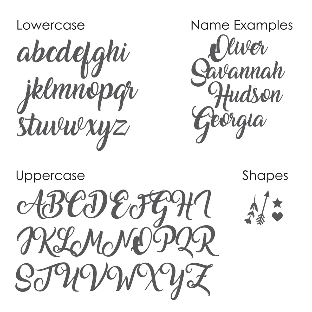 Cursive Name Plaque (with cut outs) - Colour and Spice Pty Ltd